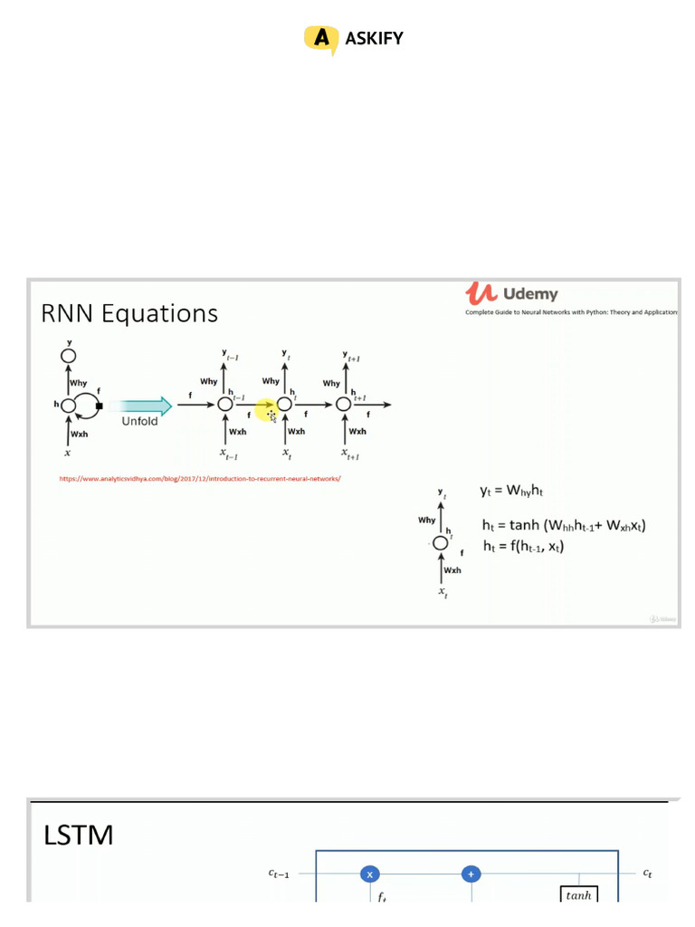 1 - 4 - 2024-RNN, LSTM'S and Attention in LSTM | PDF