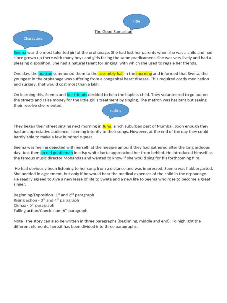 Class Vii - English - Story Writing | PDF