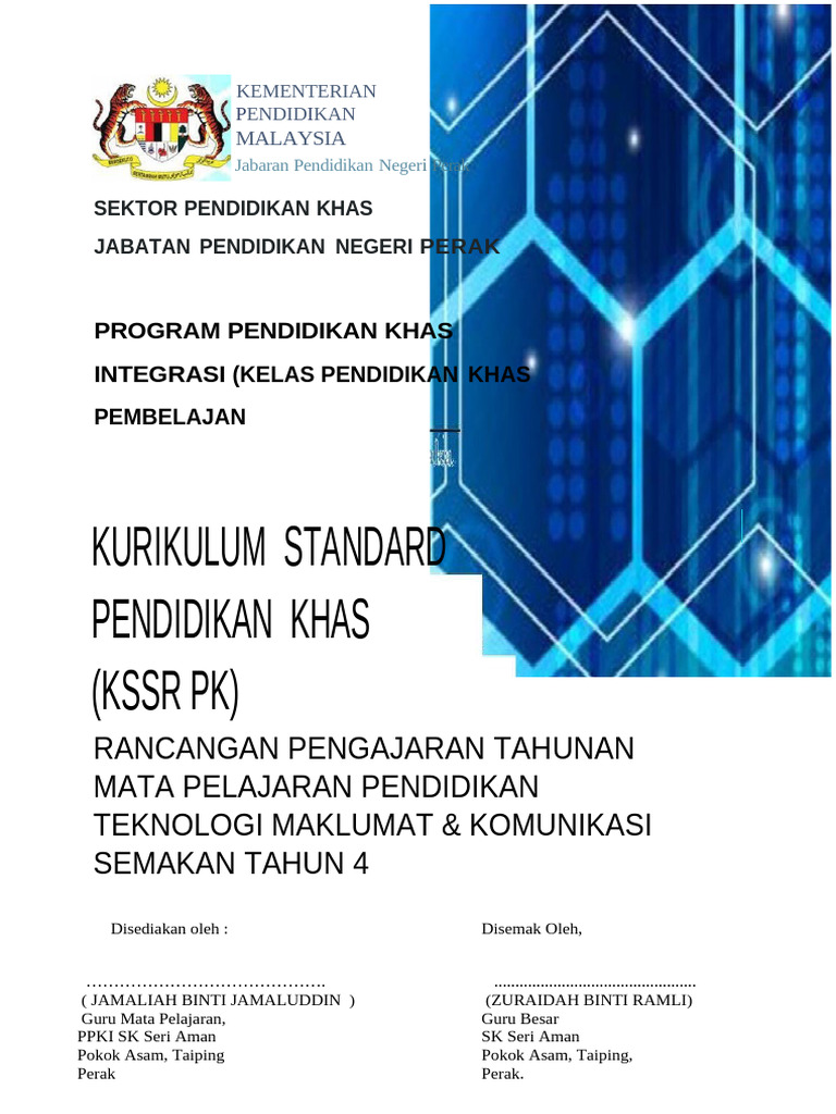 RPT TMK SEMAKAN TAHUN 4 | PDF