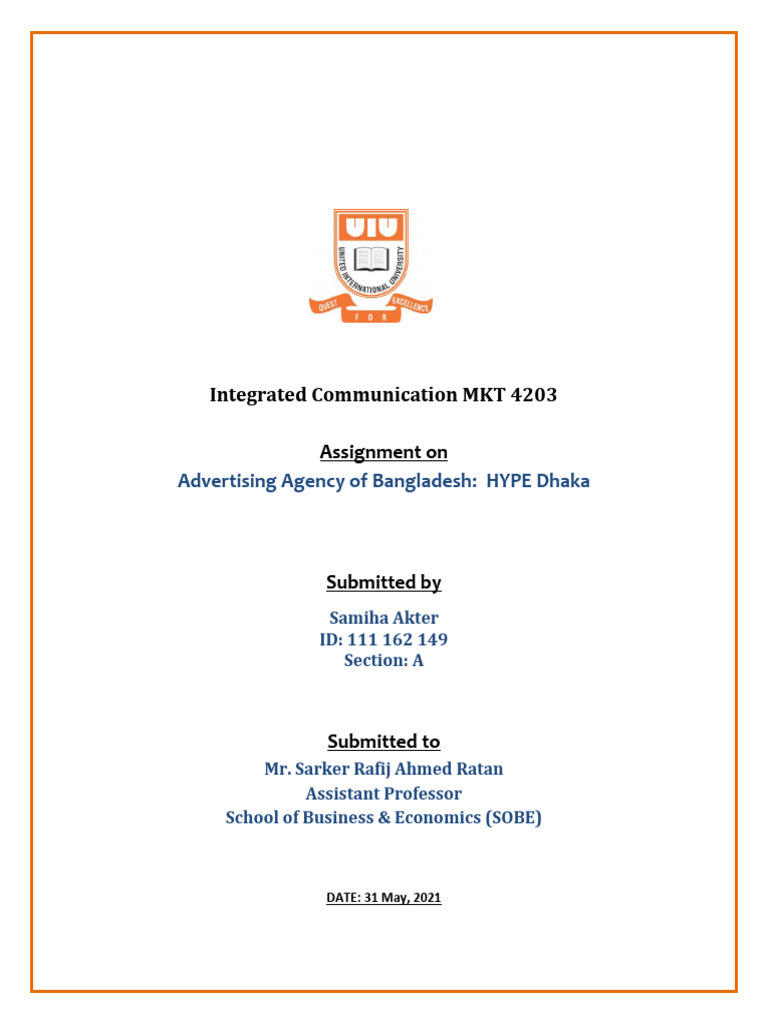 Assignment On Advertising Agency | PDF