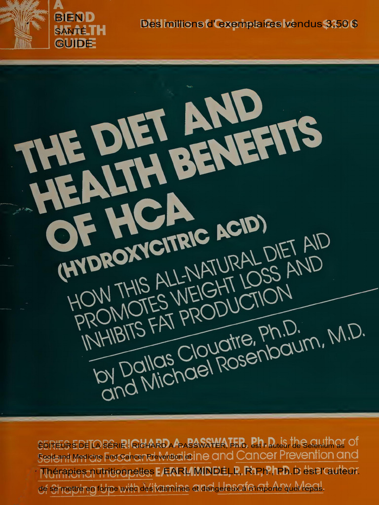 The Diet and Health Benefits of HCA Hydroxycitric Acid Clouatre | PDF