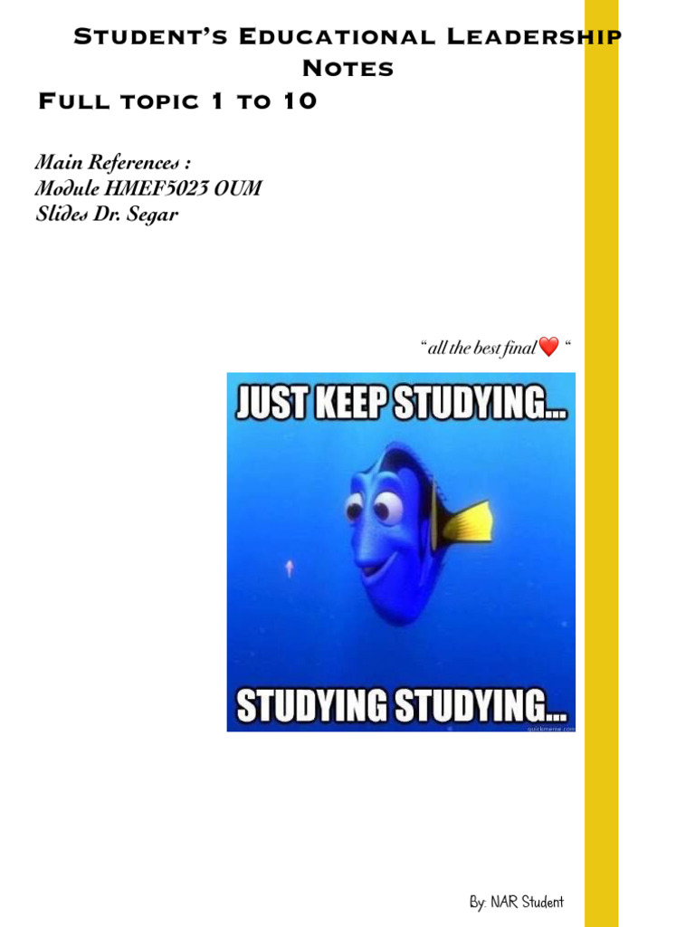 EL Student Notes Completed | PDF