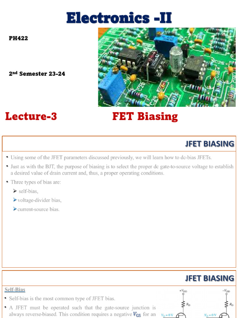 Electronic Ii Lecture 3 2024 Pdf