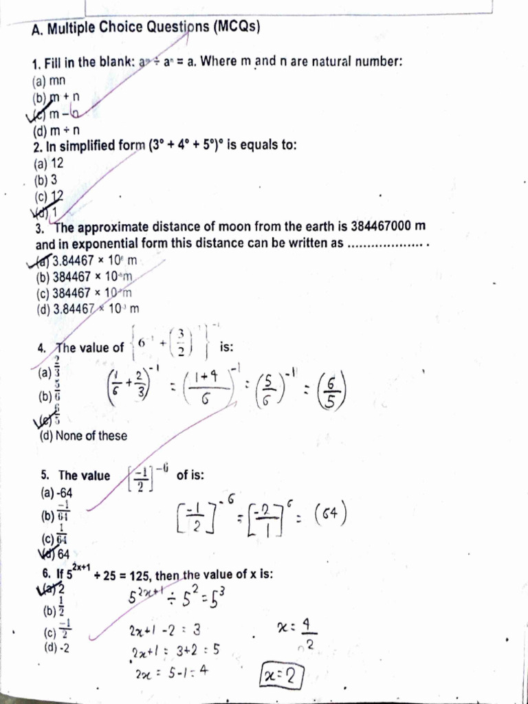 Cl-8 ch-2 Exponents and Power | PDF