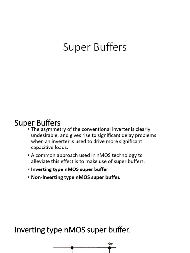 Super Buffers | PDF
