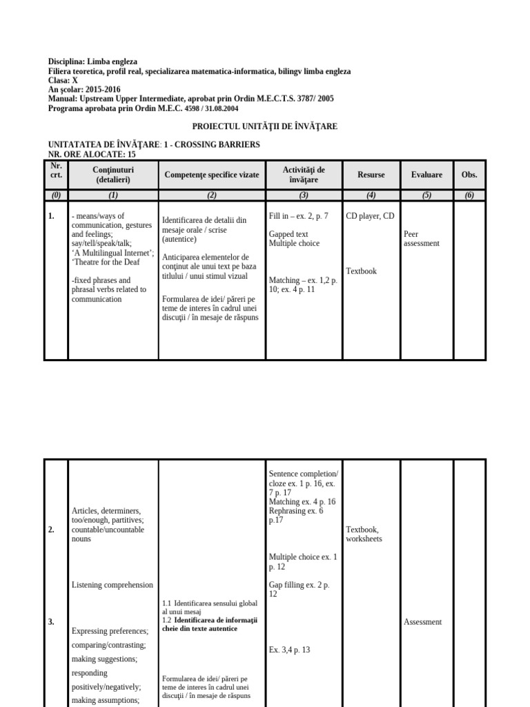 Unit 1 - Crossing Barriers | PDF