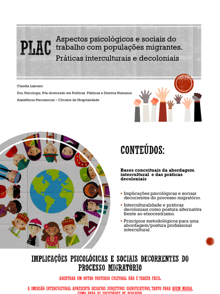 Práticas Interculturais na Acolhida a Migrantes | PDF | Sociologia ...