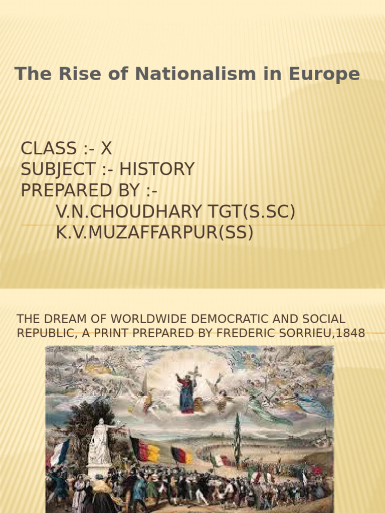 The Rise of Nationalism in Europe - Abhinav Anand | PDF