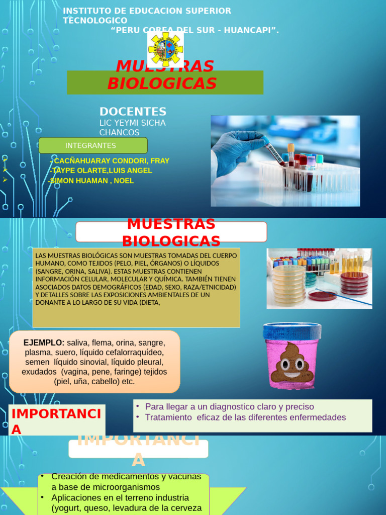 Muestras Biologicas Ogosi | PDF