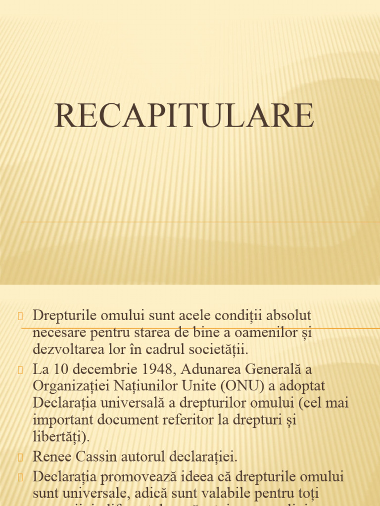 Recapitulare Clasa A 7-A | PDF