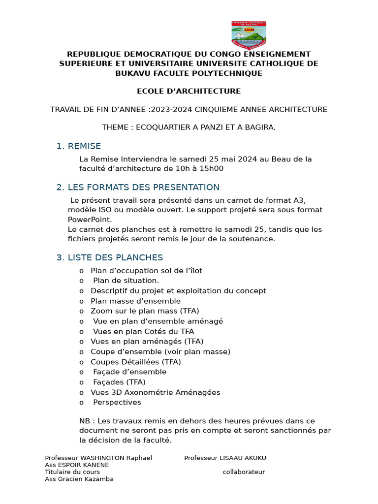 Modalite Tfa A5 | PDF