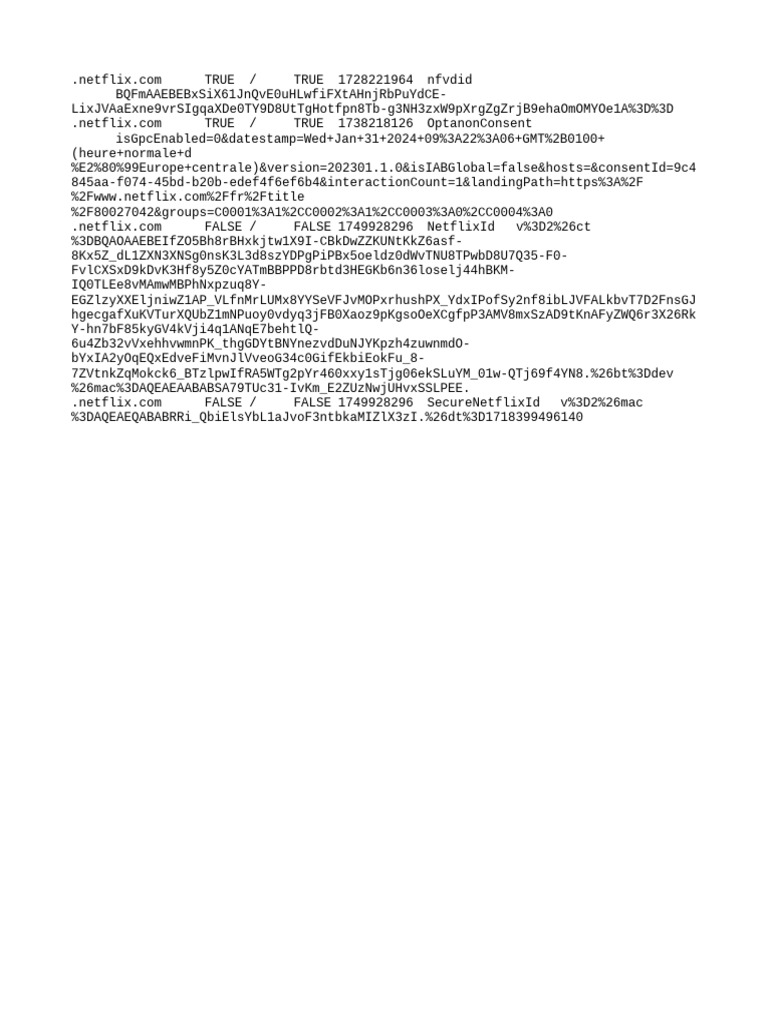 Netflix Cookies (53) | PDF