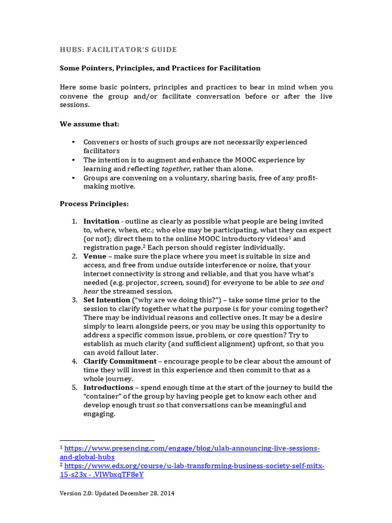 Hubs_Facilitator_Guide | PDF