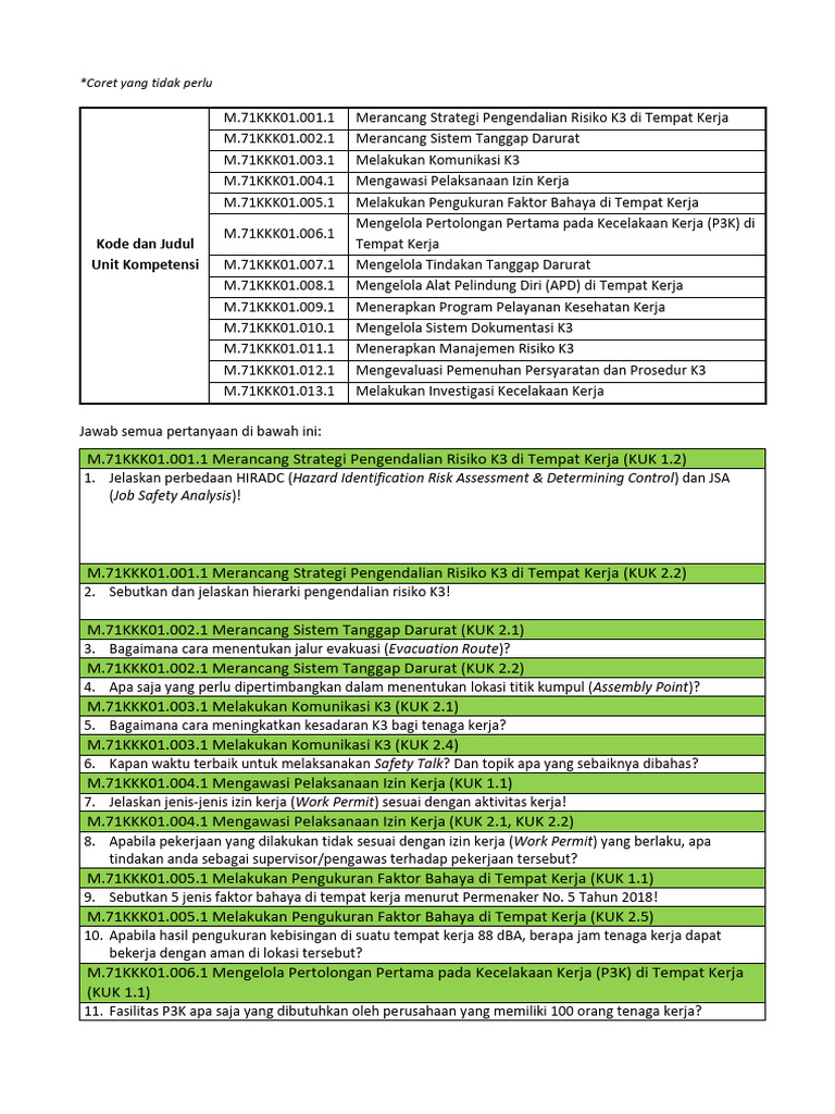 Tugas - PERTANYAAN TERTULIS ESAI | PDF