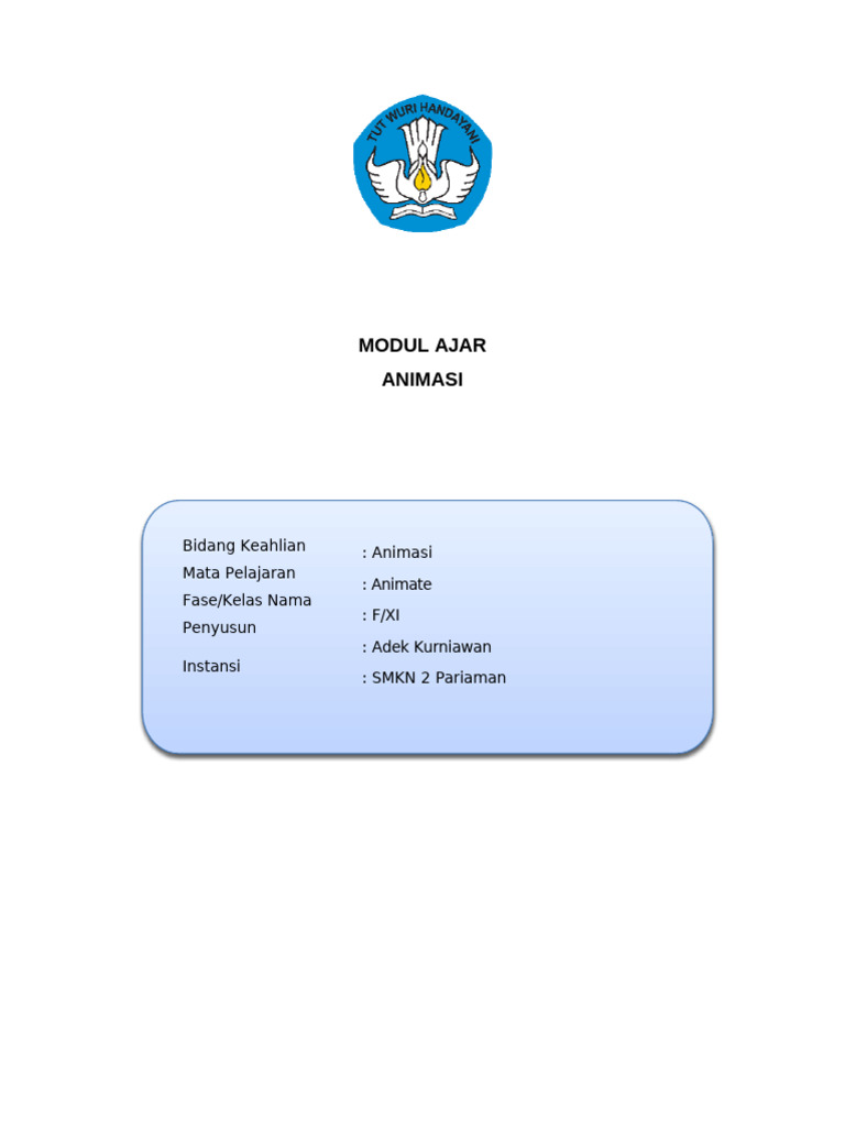 Modul Ajar - Adek Kurniawan | PDF