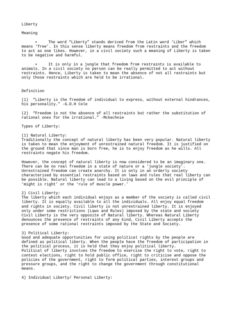 Liberty | PDF