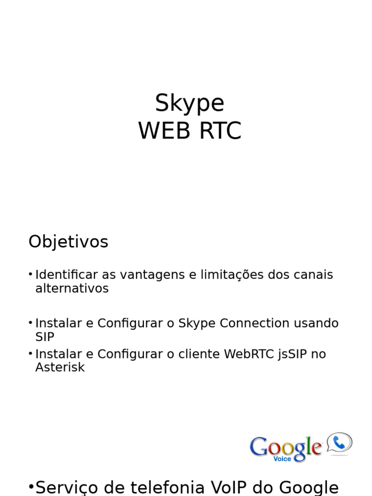 Slide SKYPE&WEBRTC | PDF