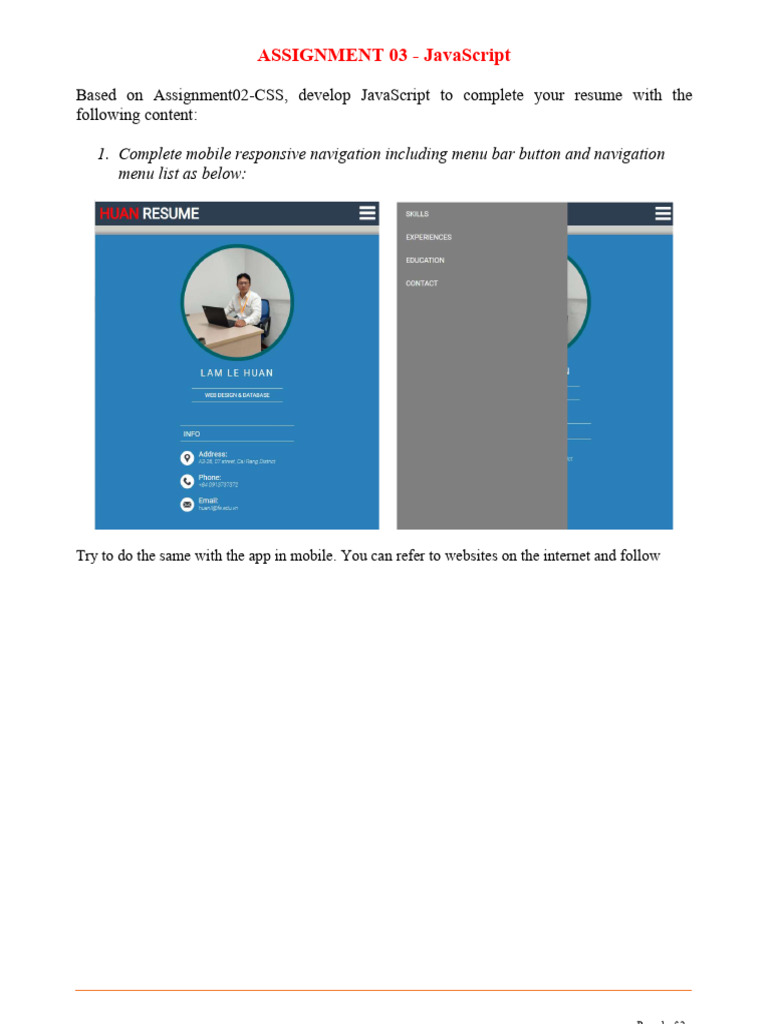 Assignment03 JavaScript | PDF