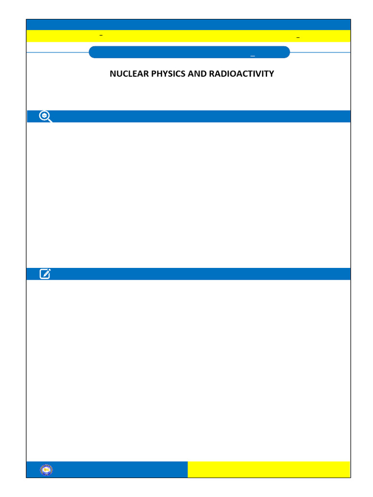 Group 3 Nuclear Physics and Radioactivity | PDF