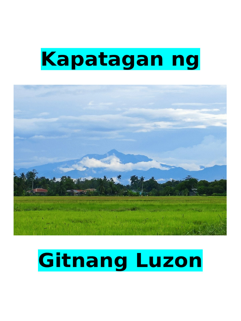 Kapatagan NG Gitnang Luzon | PDF