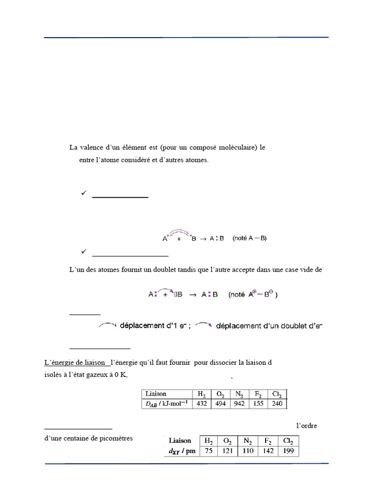 Cours Structure Électronique Des Molécules 3& | PDF