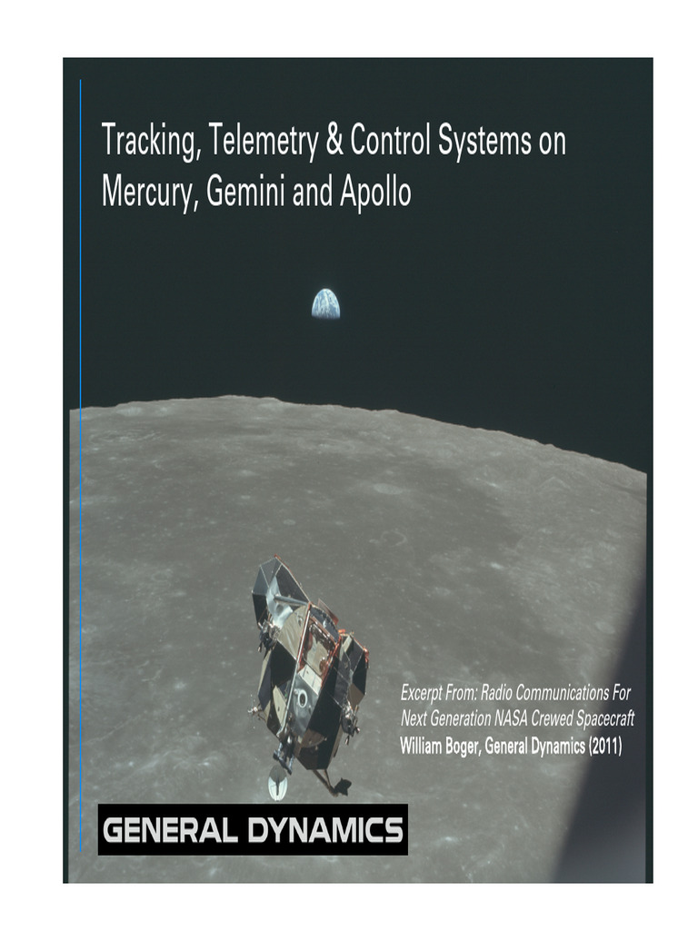 General Dynamics Tracking Telemetry and Control TTC Systems On Mercury ...
