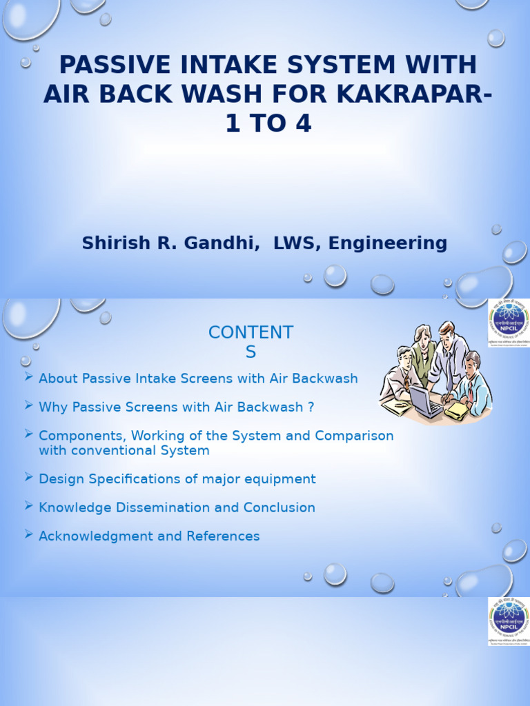 Passive Intake Screens With Air BackWash 01.03.2021 | PDF