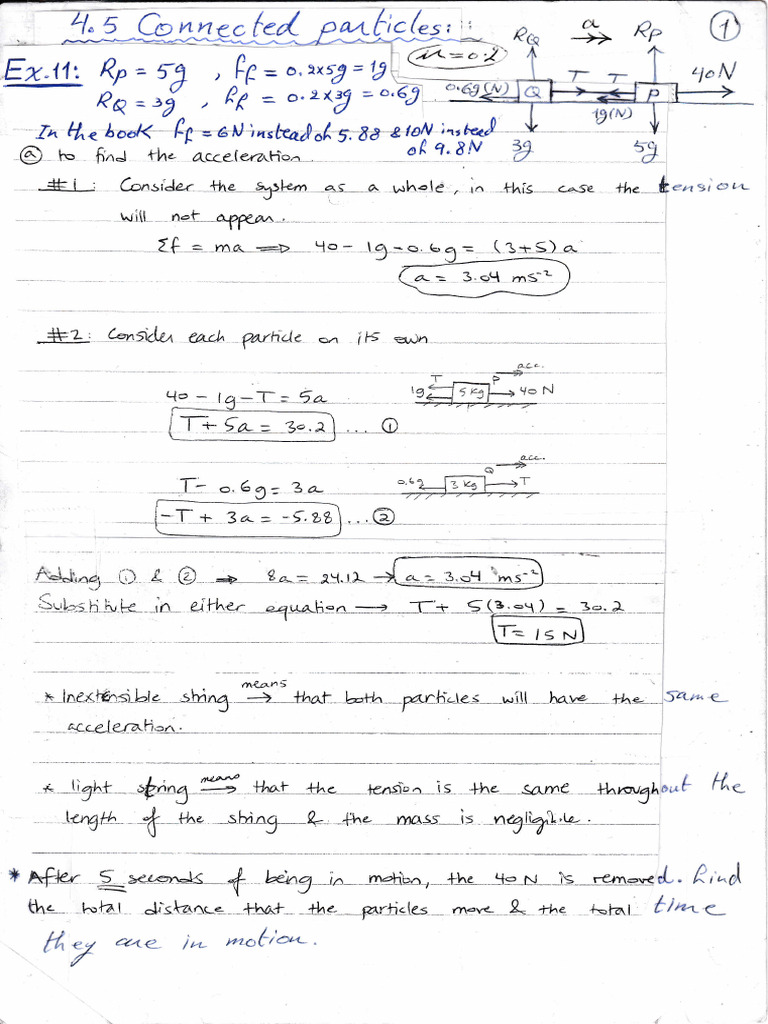 Ch.4 Dynamics of A Particle. | PDF