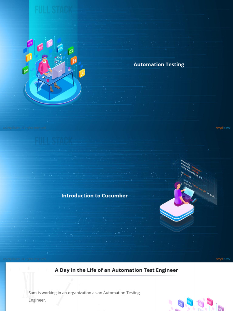 Lesson 01 Introduction To Cucumber | PDF | Login | Integrated Development Environment