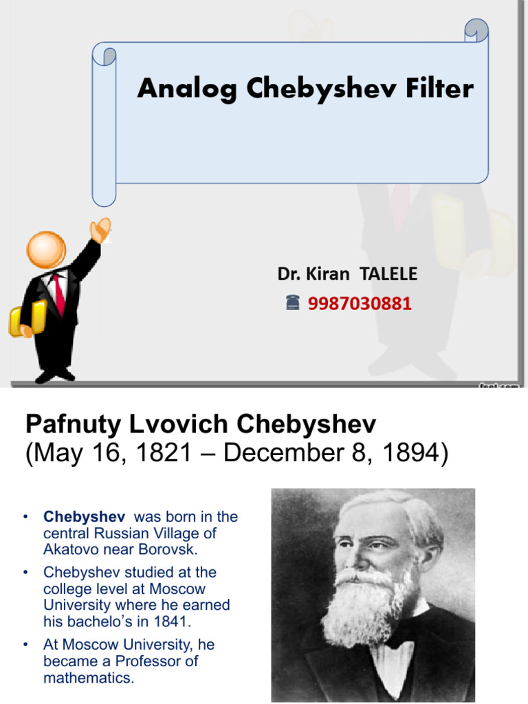 Analog Chebyshev Filter Design | PDF