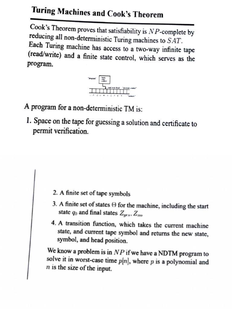 Cook Theorem | PDF