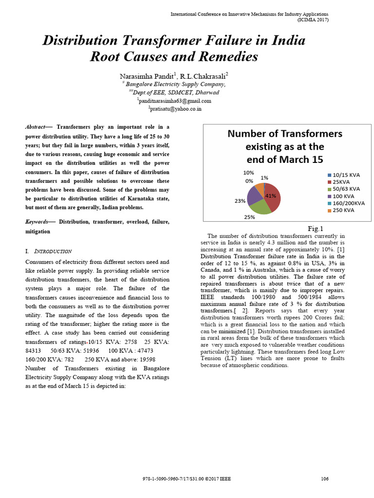 Distribution Transformer Failure in India Root Causes and Remedies A2 ...