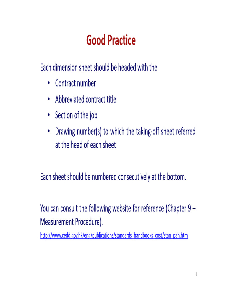 CH 1a - Good Practice and Schedules (10 Slides) (Compatibility Mode) | PDF