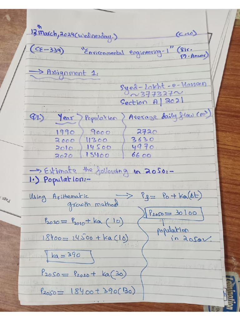Solved Assignment 1 Numericals | PDF