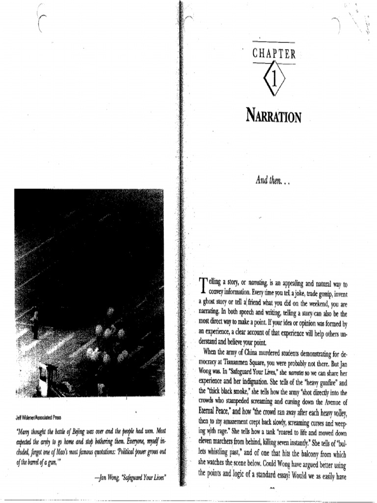 Act of Writing - Chapter 1 Narration | PDF