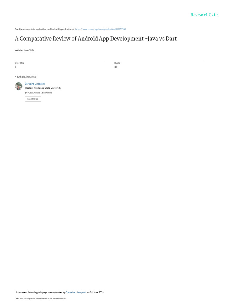 Comparative Review of Android App Development | PDF