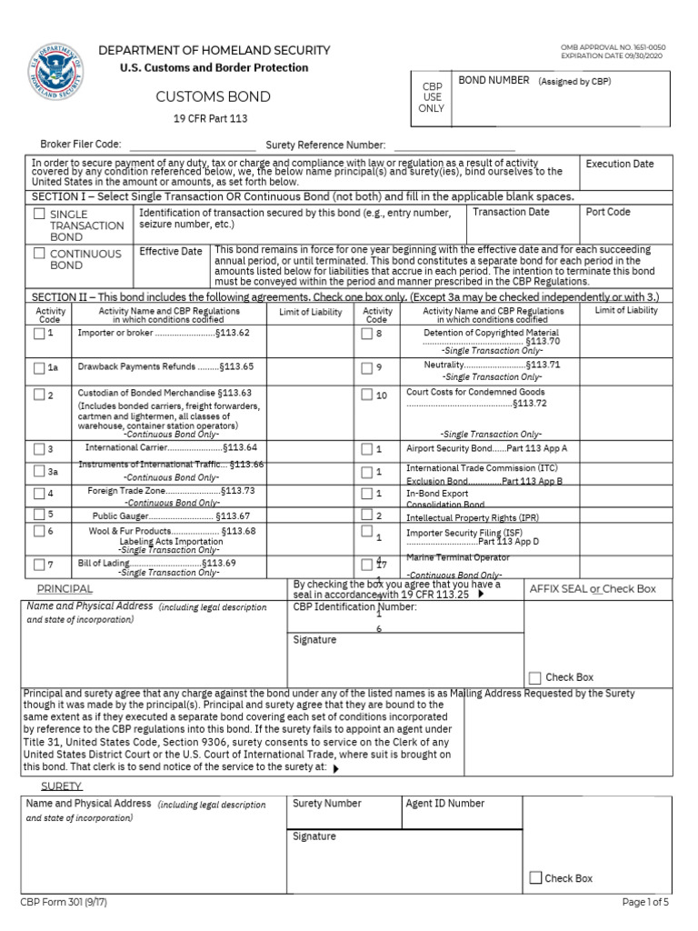 537250446-CBP-Form-301-customs-bond-form.pdf (2) | PDF