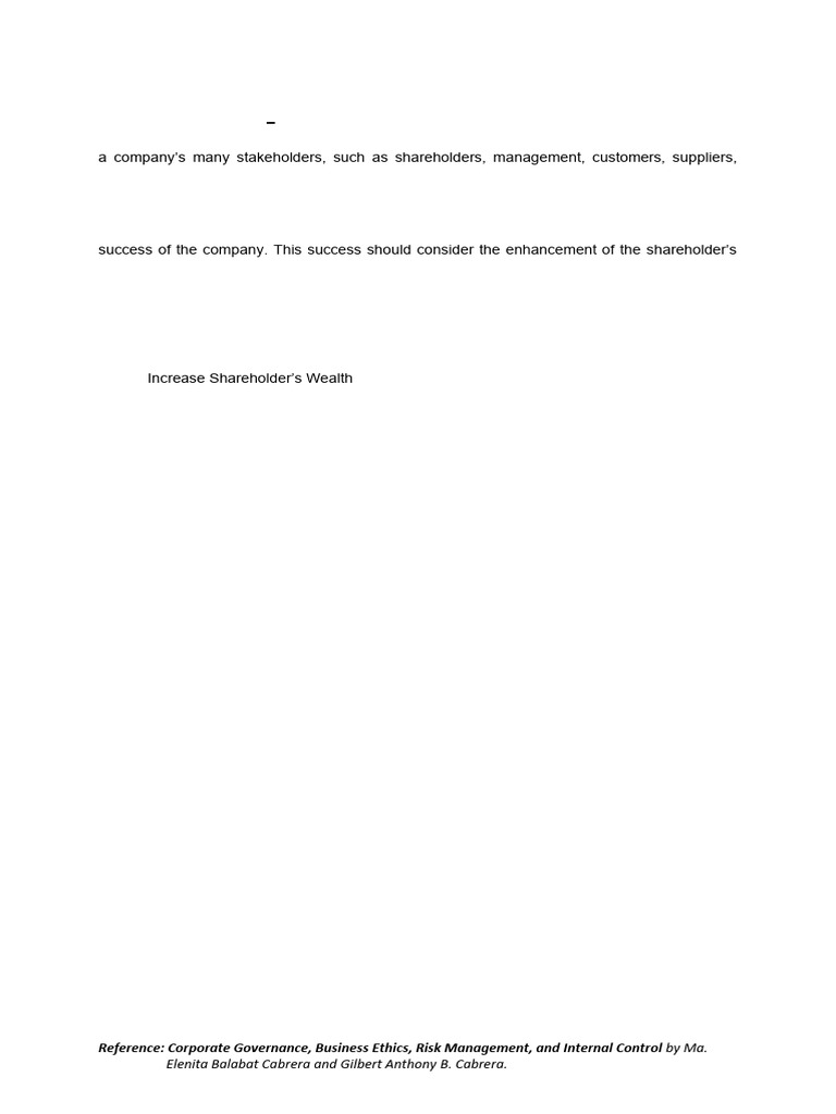 ACC 150 Corporate Governance | PDF