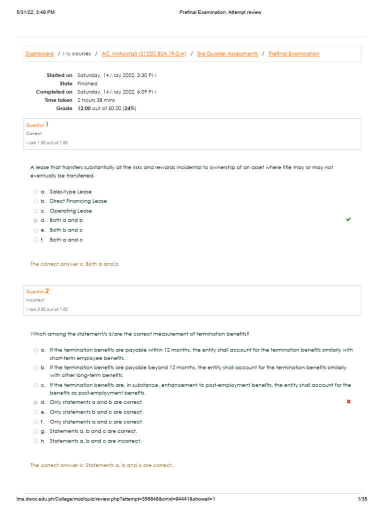 Prefinal Exam Review for Accounting Factors | PDF | Bonds (Finance) | Deferred Tax