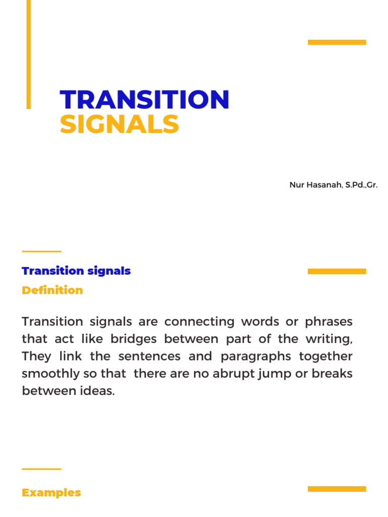 Transition Signals | PDF