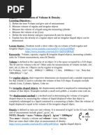 Density of Irregular Shaped Objects | PDF | Density | Volume