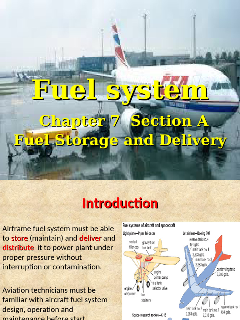 Aircraft Fuel System Overview | PDF | Pump | Jet Fuel