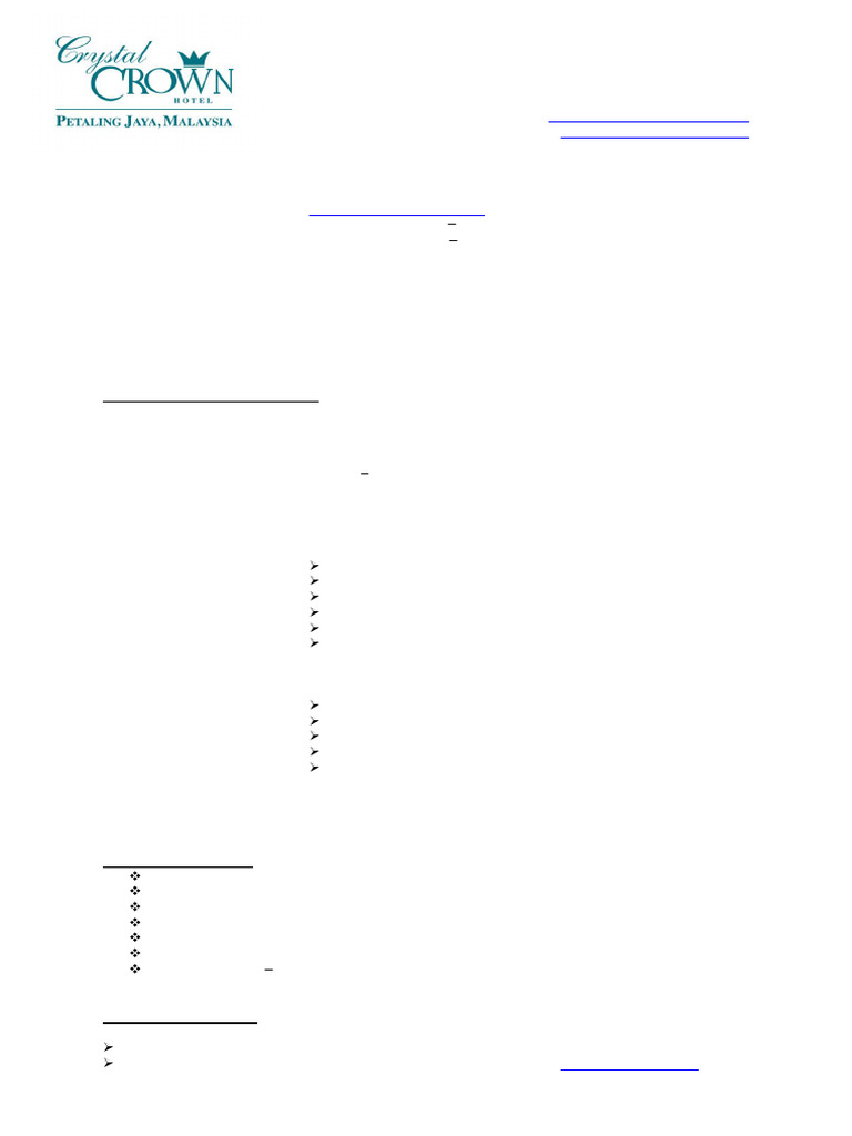 Quotation Full Day Seminar - Crystal Crown | PDF