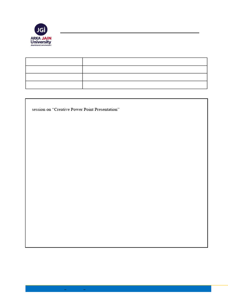 Creative Power Point Presentation | PDF