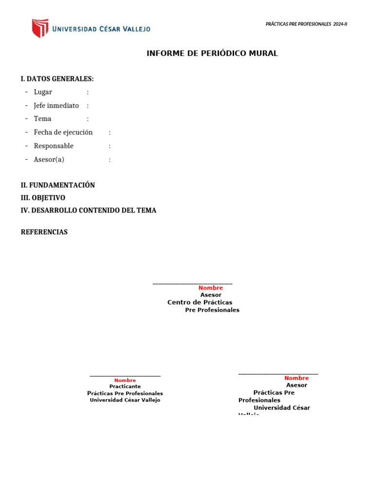 Informe de Periodico Mural | PDF
