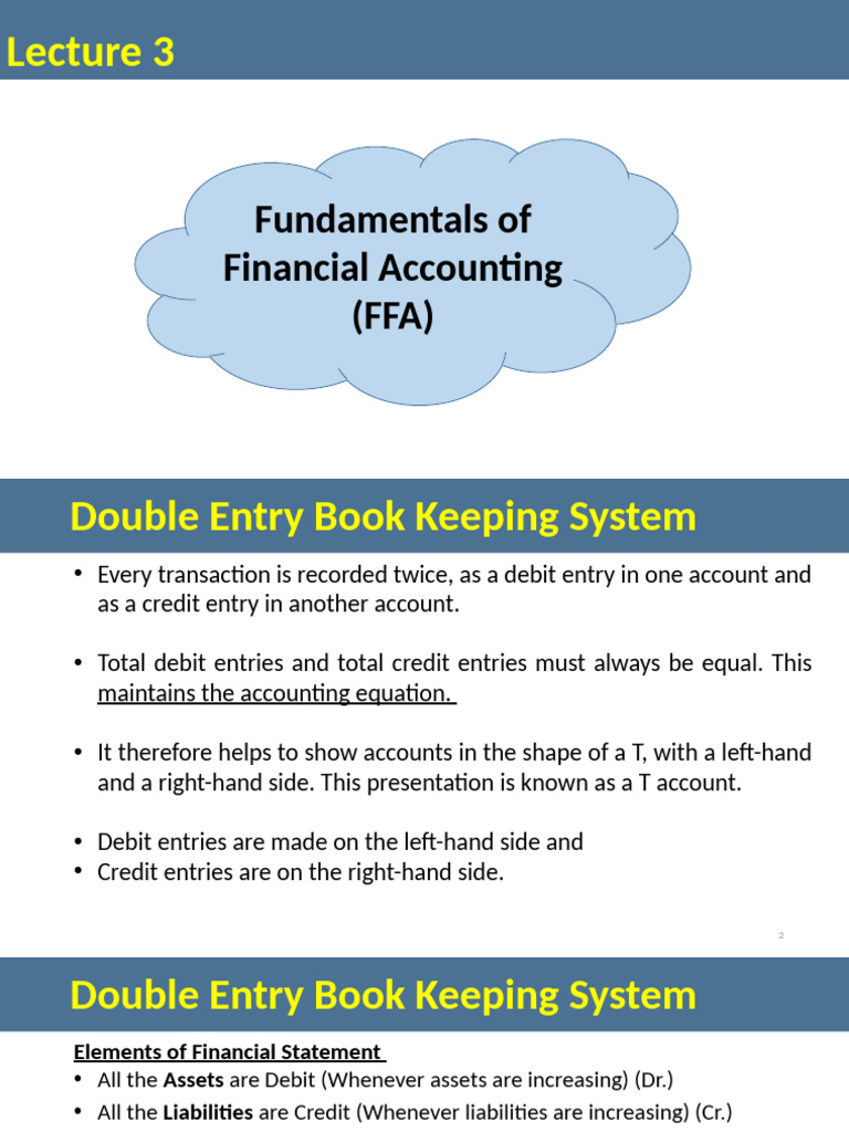 FFA - Lecture 3 | PDF