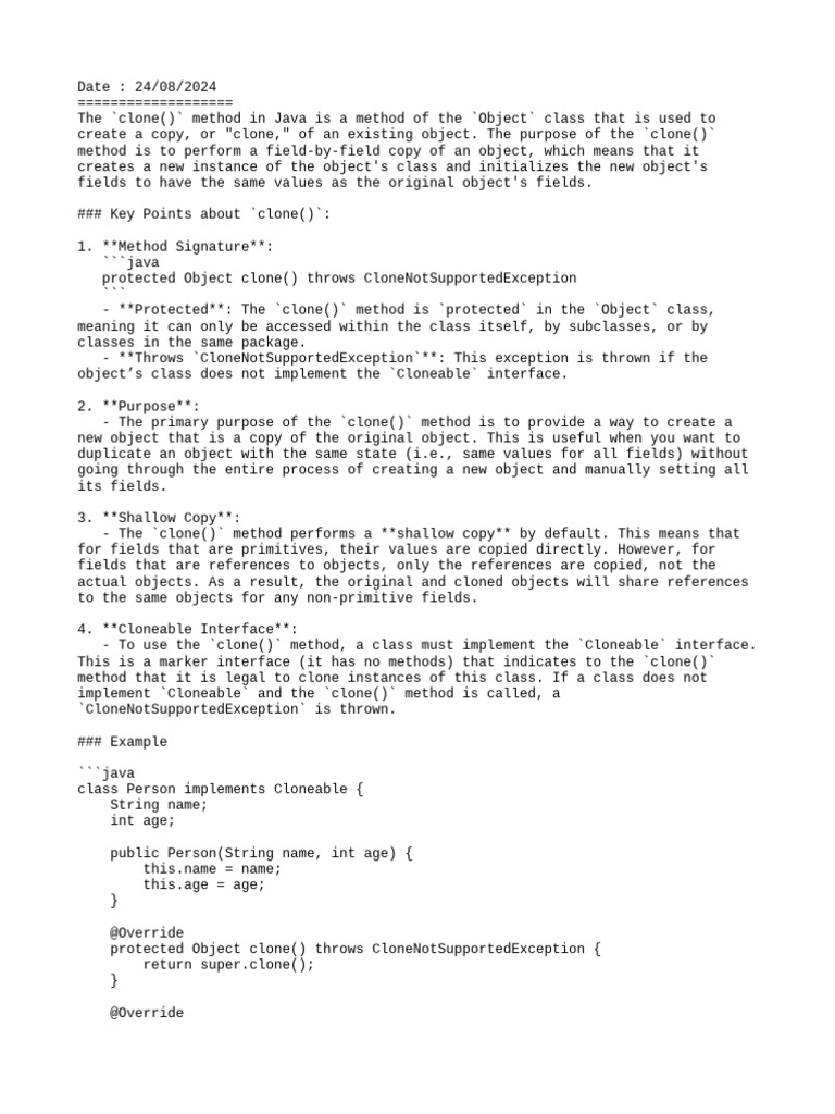 Corejava Interview Booster 6 | PDF