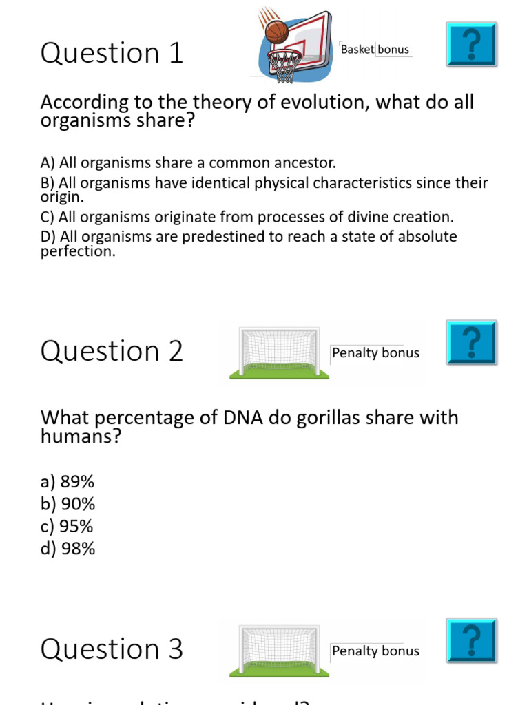Evolution Question Contest | PDF
