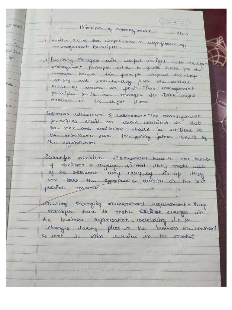 BST CH 2 Principle of Management | PDF