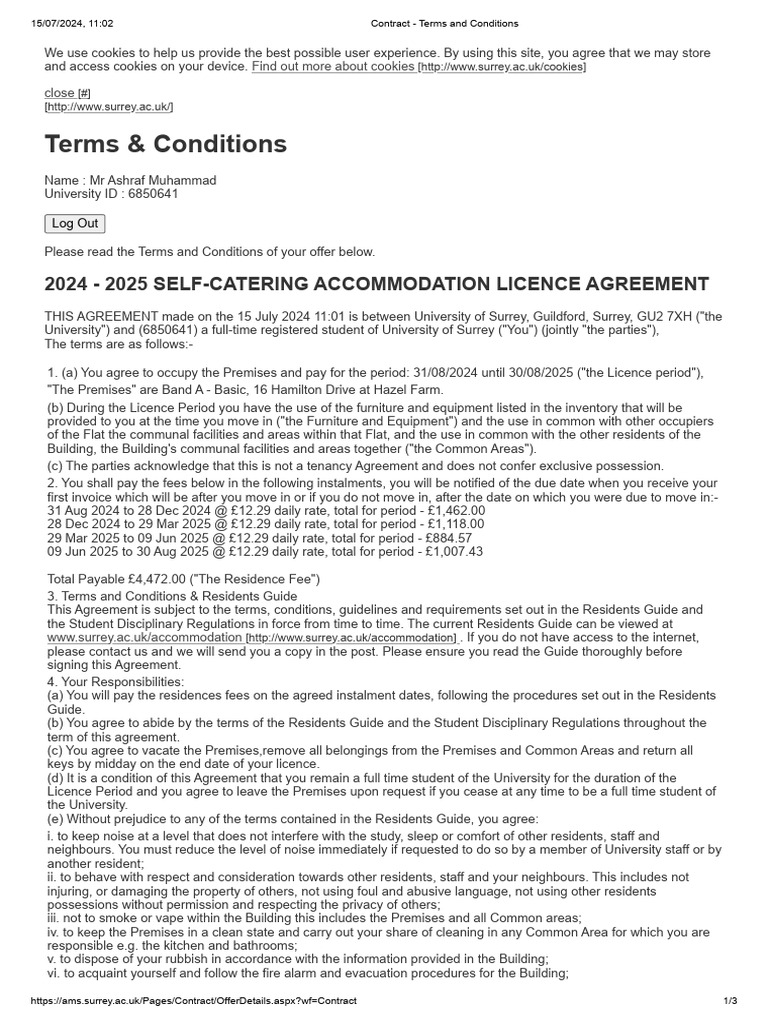 Accomodation Rules | PDF